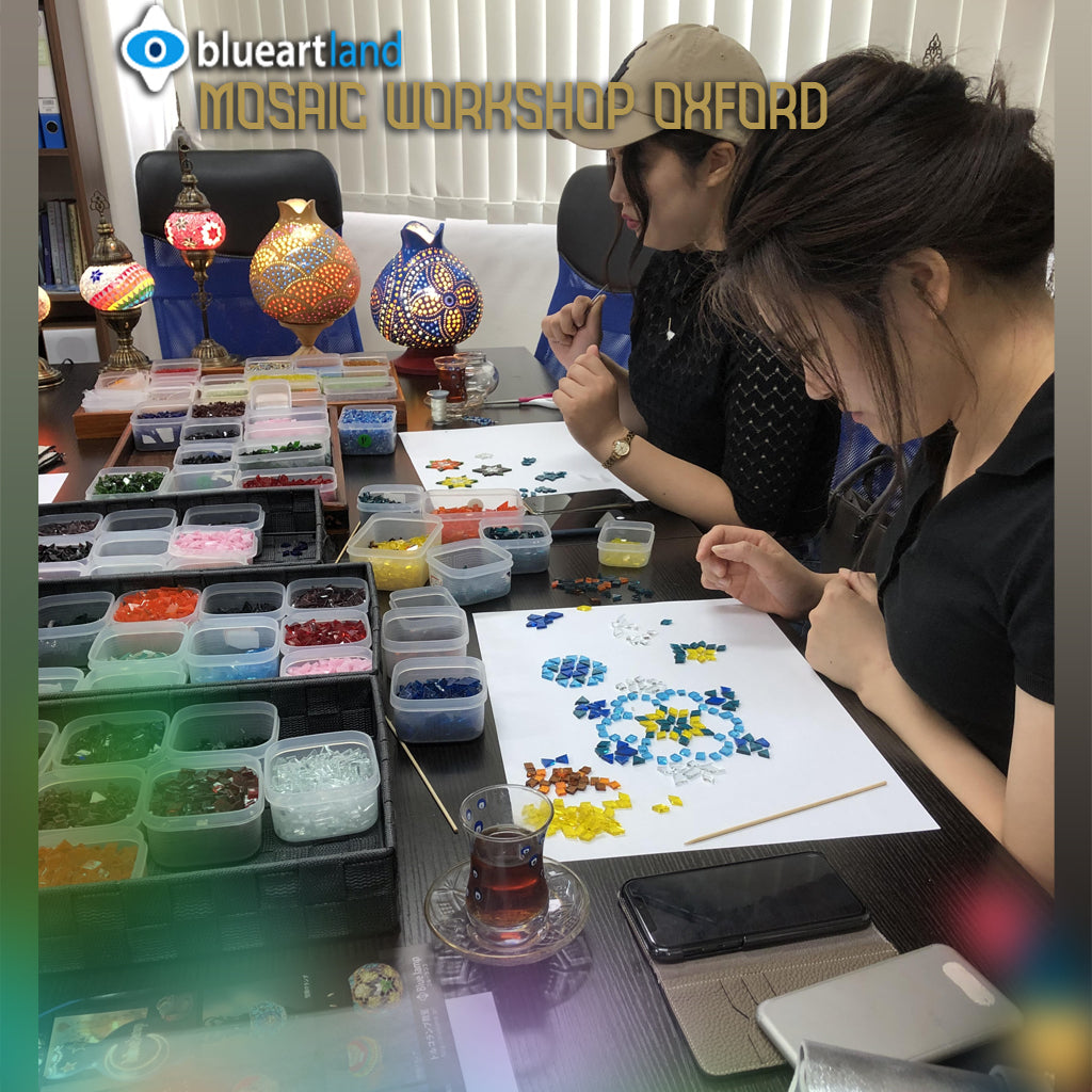 Mosaic Lamp Workshop in Oxford – Discover Mosaic Art in a Unique Craft – blueartland
