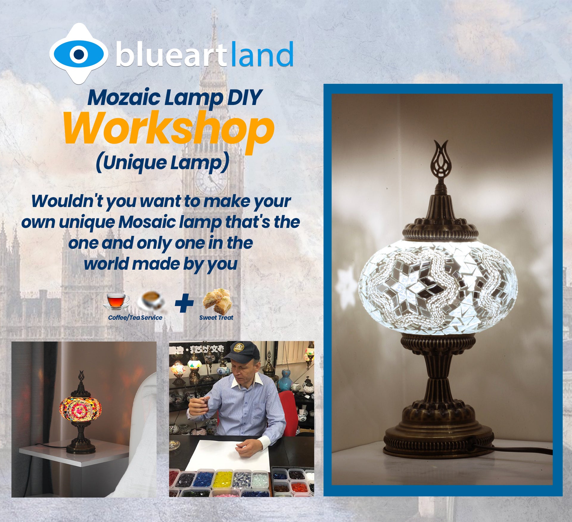 MOSAIC LAMP WORKSHOP LEEDS – blueartland